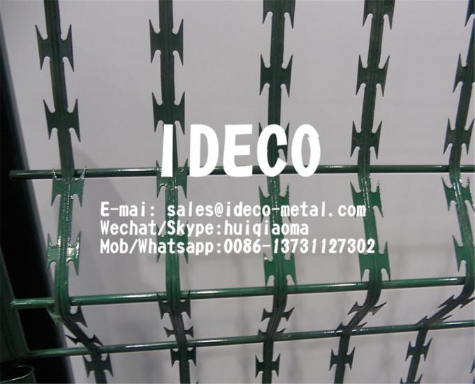 Straight Line Razor Wire Welded Mesh Panels, Welded Razor Mesh Fencing ...