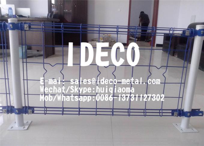 Decorative Double Circle Welded Wire Fences, BRC Roll Top Fencing ...