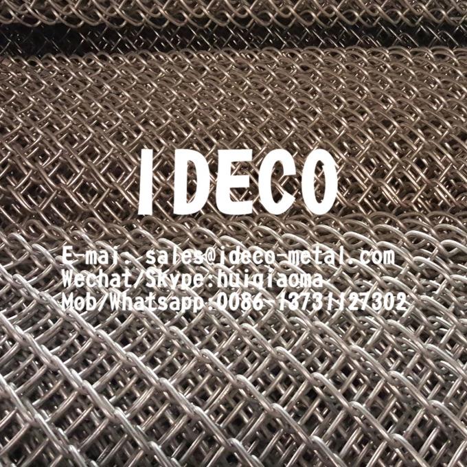 Aluminized Steel Chainlink Woven Fabric, Aluminum Coated Chain Link ...