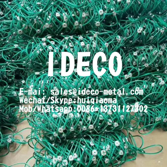 Flexible Wire Rope Rockfall Nets, Wire Mesh Drapery, PVC-coated ...