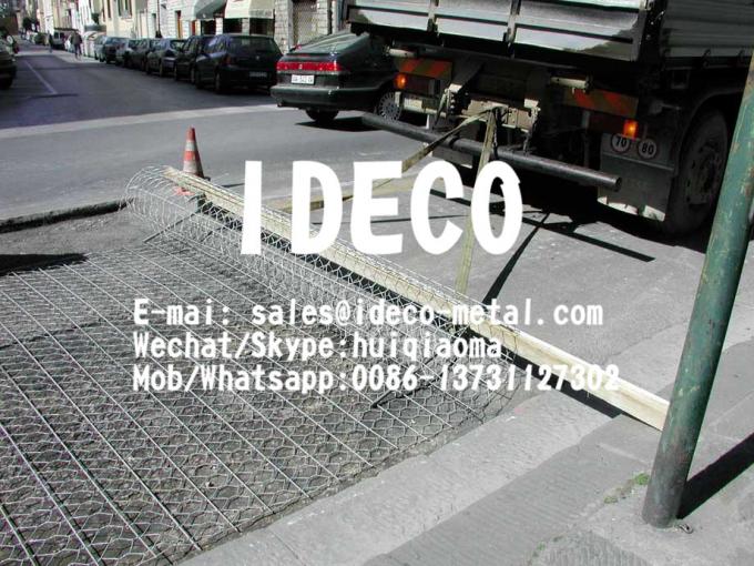 Gabion Mesh Track, Hexagonal Woven Gabion Road Mesh, Asphalt Pavement ...