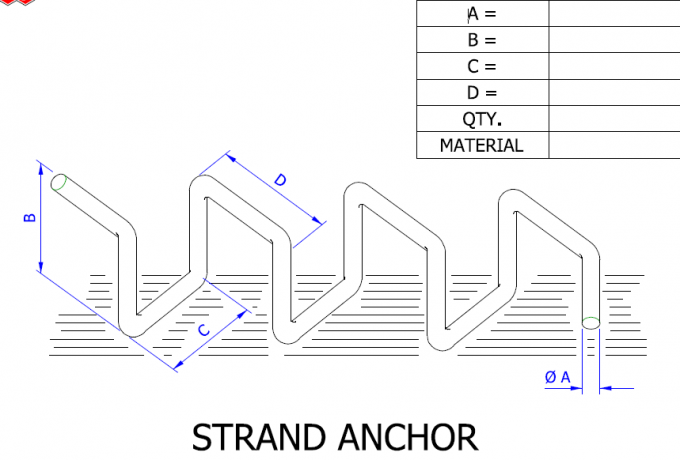 Wire Anchors, Fence Strand Refractory Anchors, Chain Link Fence Strand ...