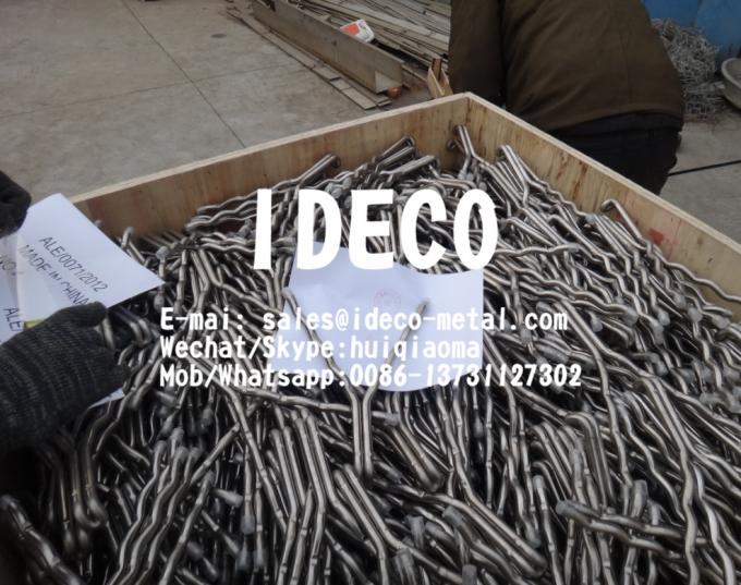 Footed Corrugated Y-Anchor, Wavy/Crimped/Spiral Y-type Refractory ...