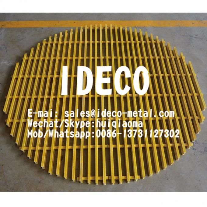 Pultruded Fiberglass Gratings, ISO/Isophthalic Polyester Resin FRP ...