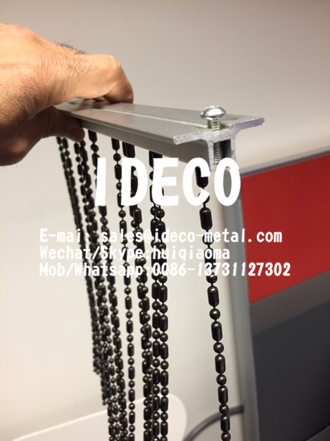Ball-Bar Style Ball Chain Curtains, Metal Bead Curtains, Ballchain ...