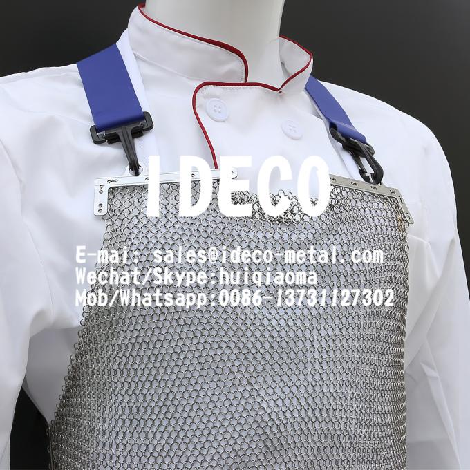 Stainless Steel Chain Mail Cut Resistant Apron, Chainmail Mesh Safety ...