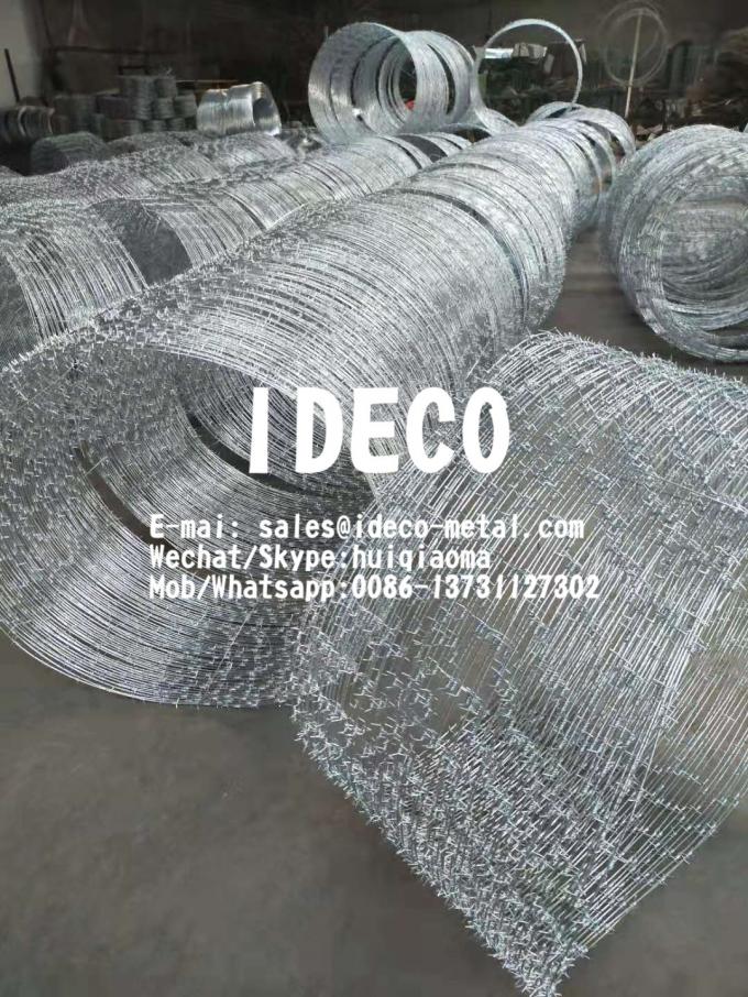 Concertina Barbed Wire, Single Strand Barbed Wire Concertina, High ...