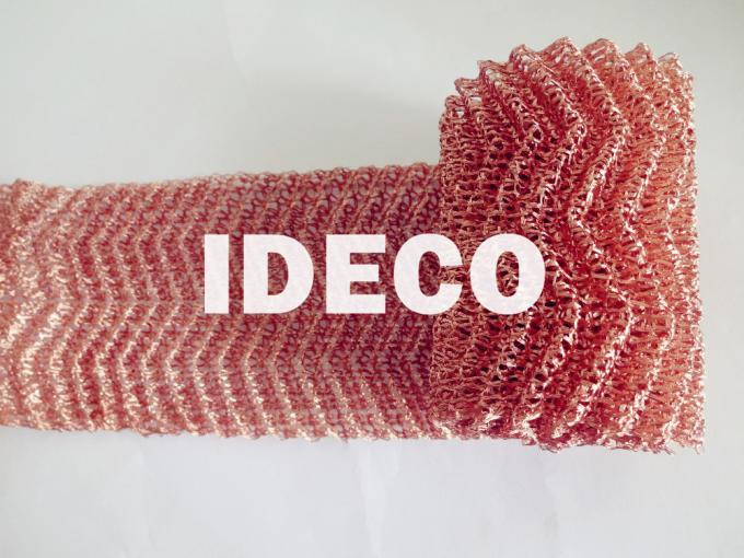 Distillation Copper Mesh Pads, Multi-filaments Knitted Copper Wire Mesh ...