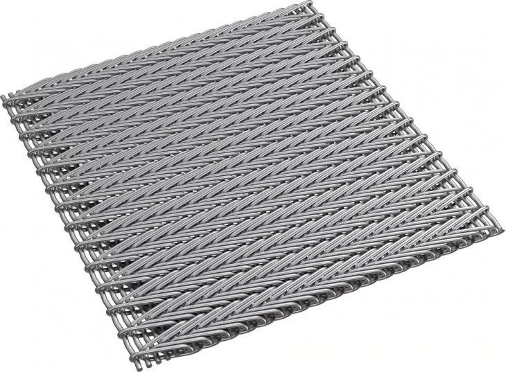 'Herringbone' Metal Wire Woven Architectural Mesh,Cordweave Decorative ...