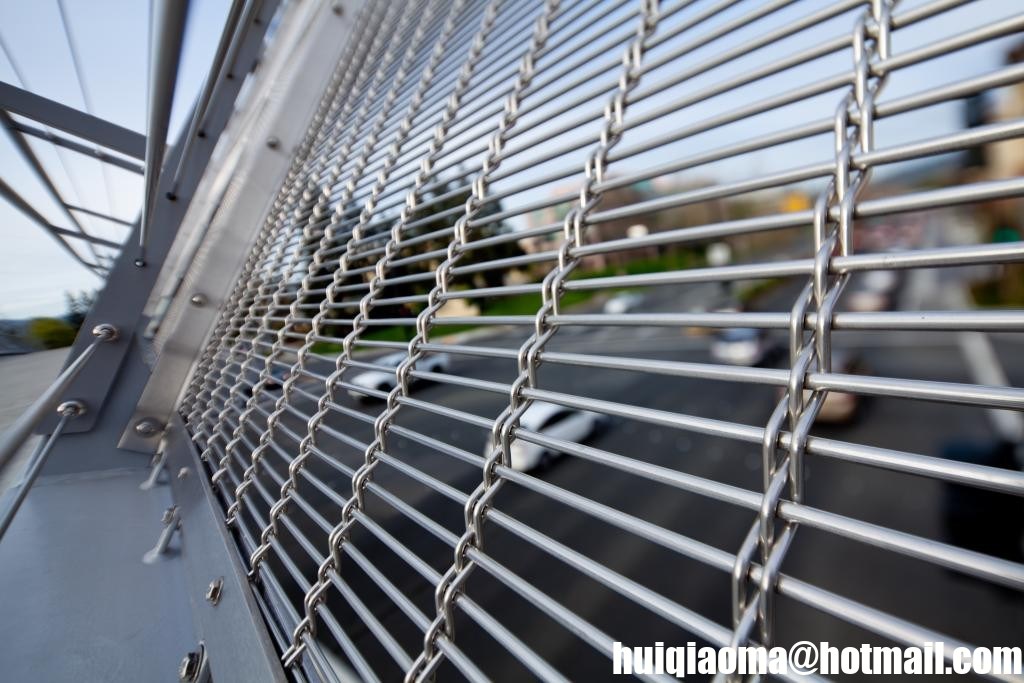 Stainless Wire Rope Rod Woven Decorative Mesh,Architectural Woven Metal ...