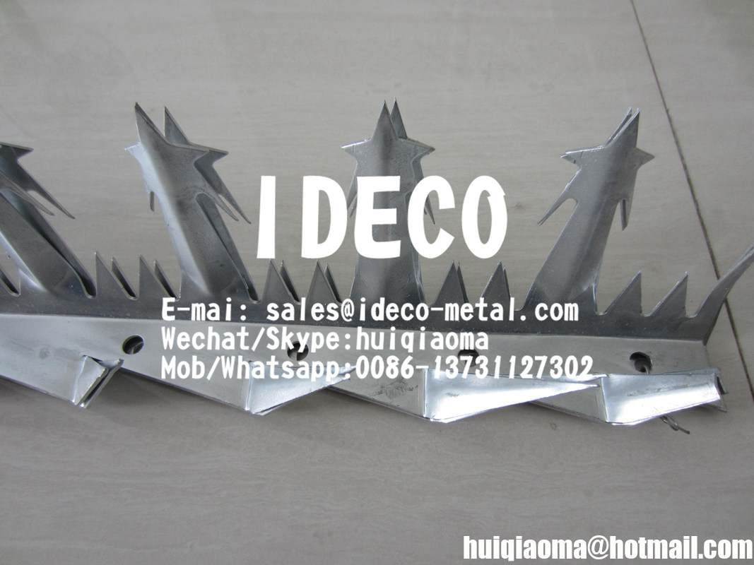 SS Blade Anti-Climb Wall Spikes, Stainless Steel Large Wall Spikes ...