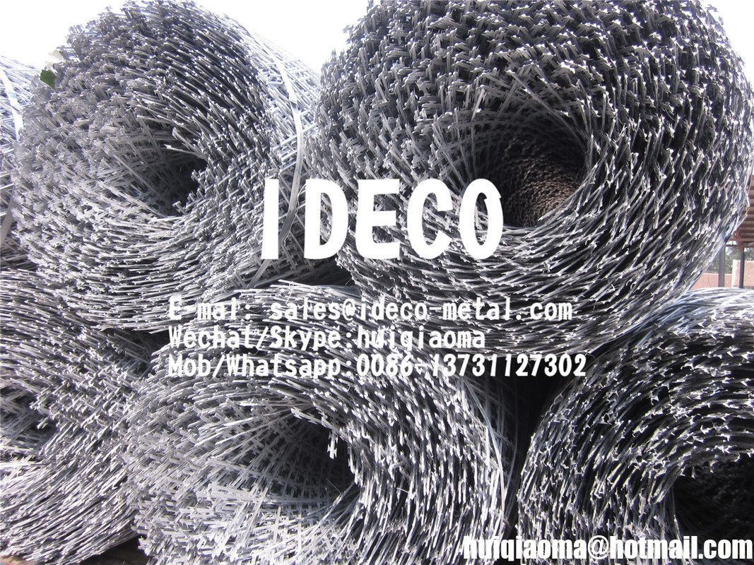 Stainless Steel Welded Razor Mesh Fences, High Security Diamond Razor ...