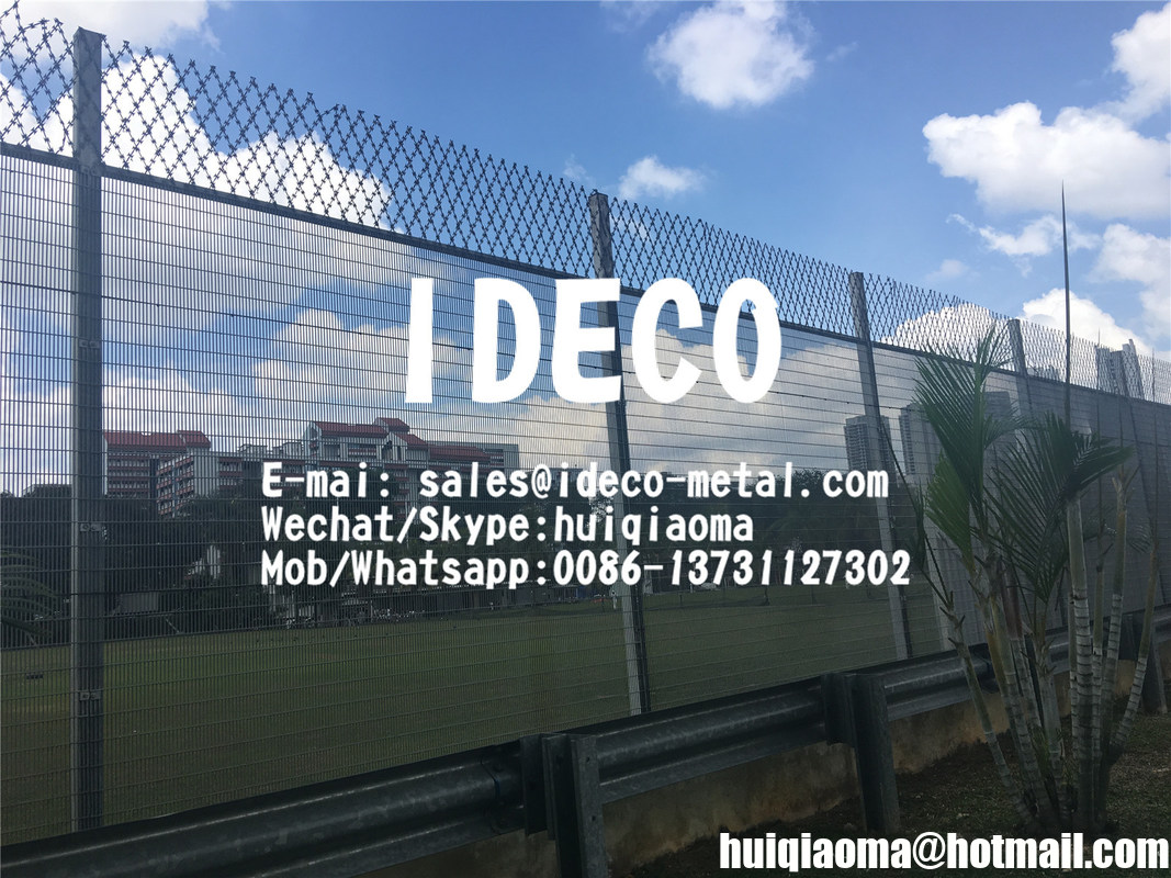 Galvanized Welded Razor Strip Fence Tops, Razor Wire Mesh Wall Toppings ...
