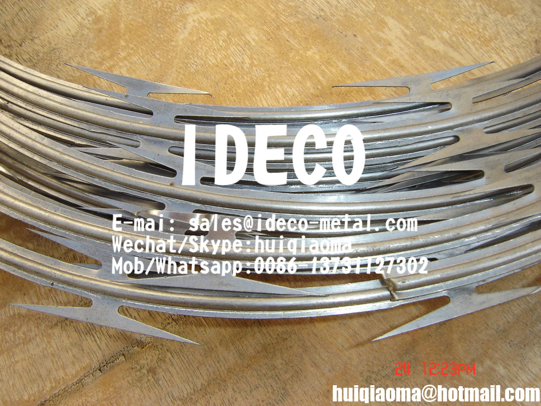 CBT-65 Barbed Tape Razor Wire Concertinas, High Security Helix/Helical ...