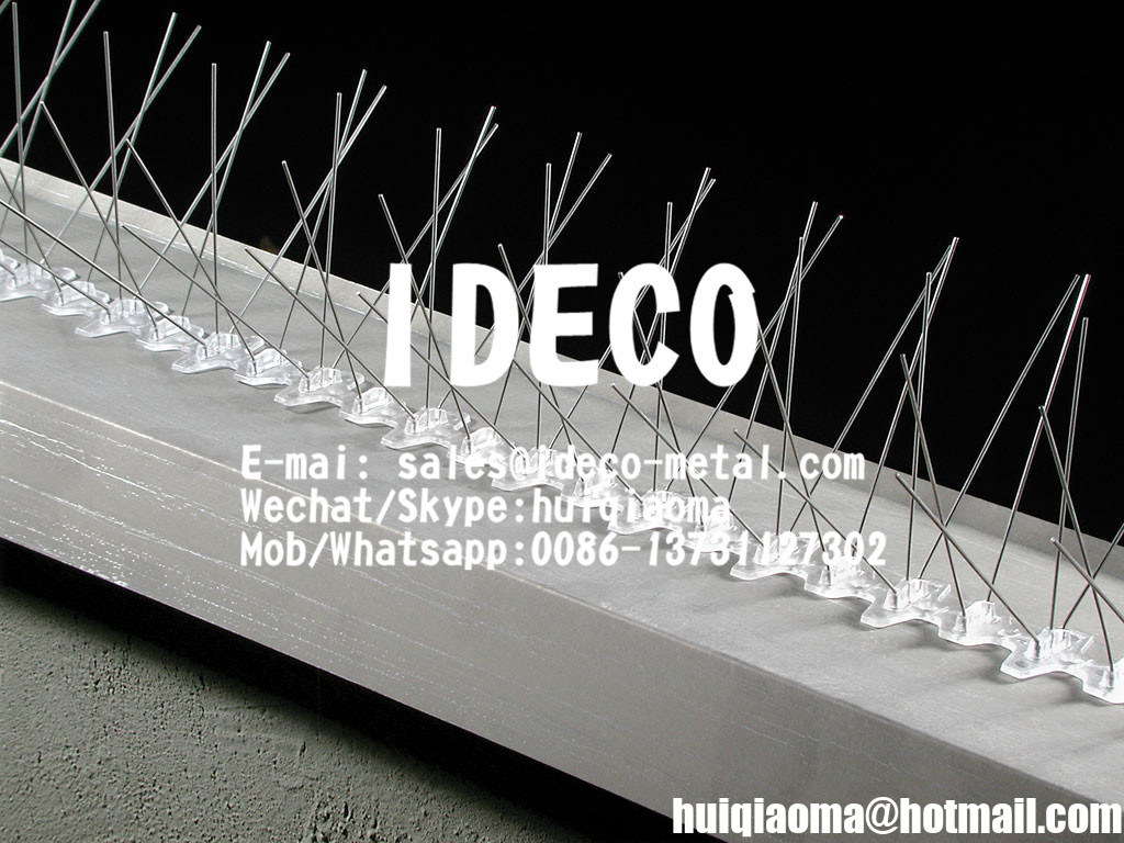 Polycarbonate/Plastic Base Pigeon Spikes with Stainless Steel Thorn ...