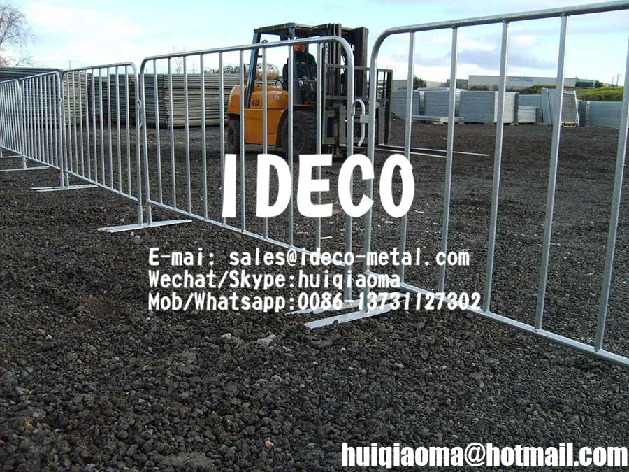 Interlocked Steel Metal Crowd Control Barriers & Safety Barricades with ...