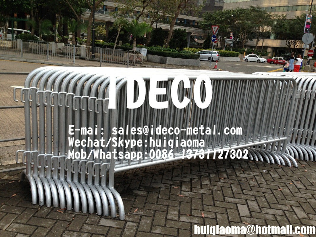 Stainless Steel Crowd Control Fence Barriers, Temporary Fencing ...