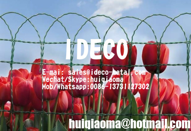 Scroll Top Rolled Border Garden Fence, Decorative Border Wire Fencing ...