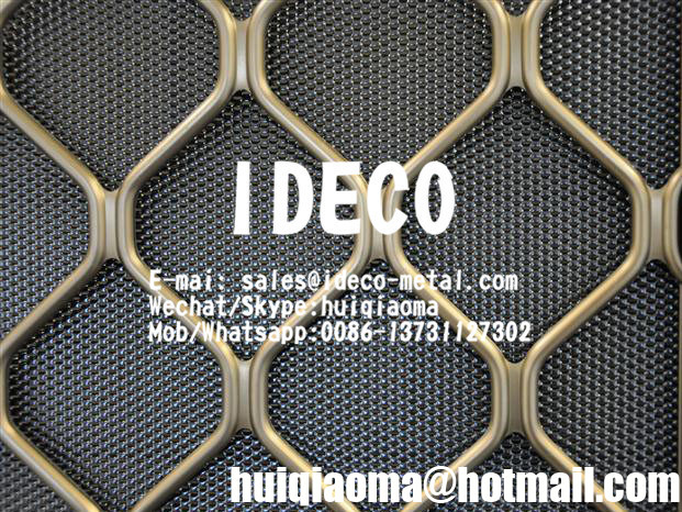 High Tensile 7mm Expanded Aluminium Security Mesh, Diamond Patterned ...