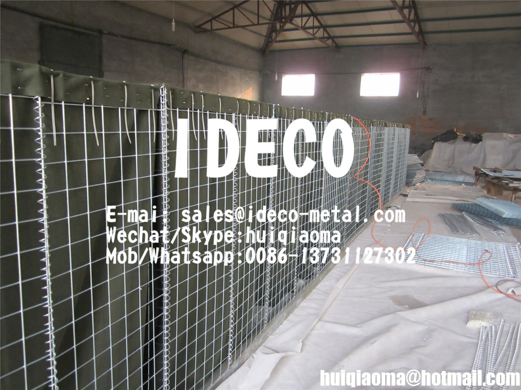 Hesco Barrier, Geotextile-Lined Welded Wire Fabric Gabion, Modular ...