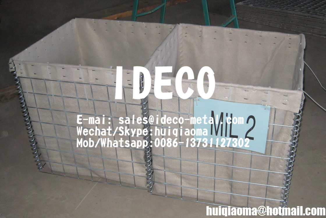 HESCO Bastion Gabion Barriers, HESCO Wire Mesh Container for Military ...
