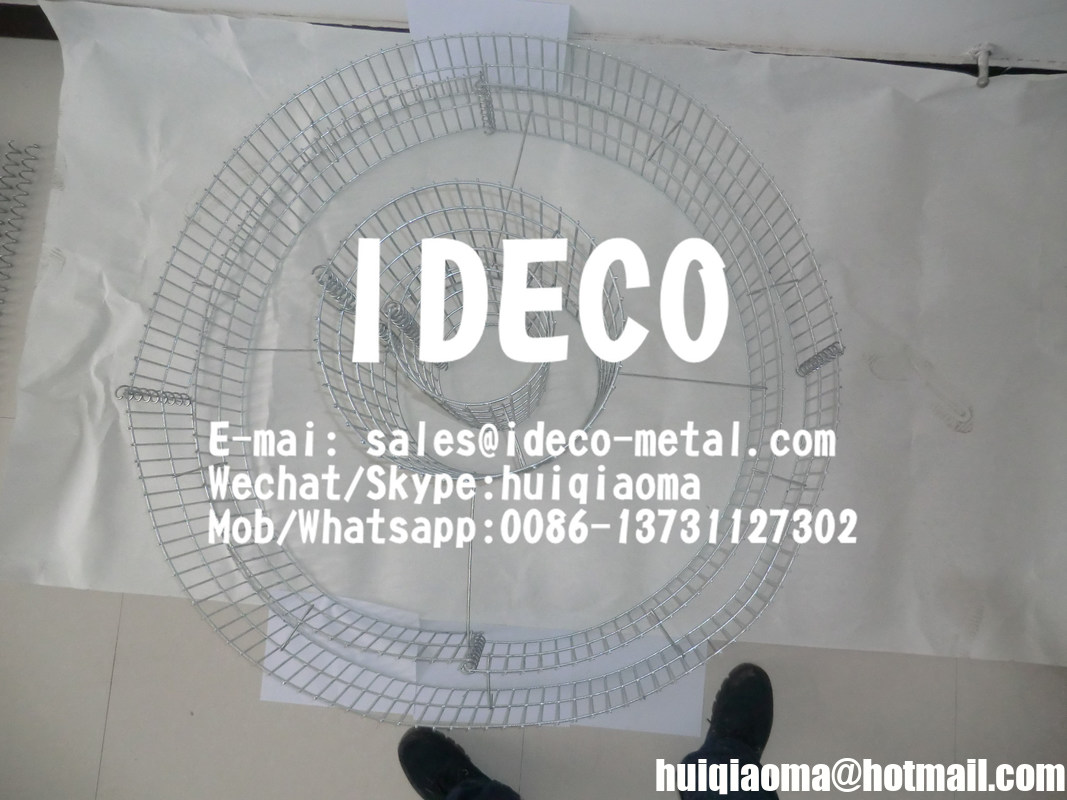 Round Gabion Flower Planters, Garden Gabion Plant Stand, Decorative ...