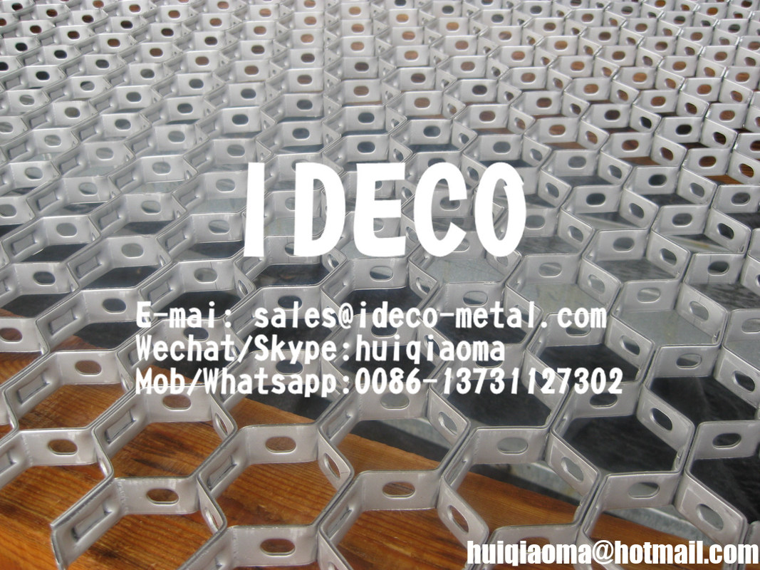 Monel 400 Hexmesh Grid, Refractory Anchor Hex Mesh, Hexsteel, Hexagonal ...