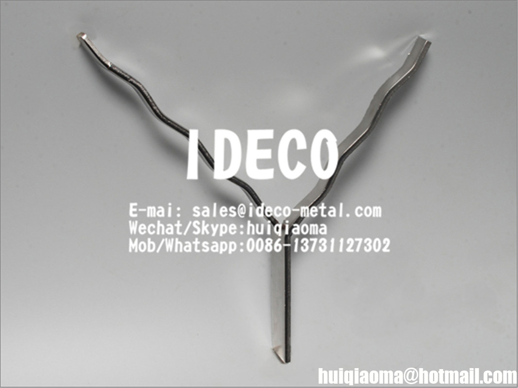 Refractory Castable Y-Anchors, Crimped/Corrugated/ Wavy Two Tine Studs ...