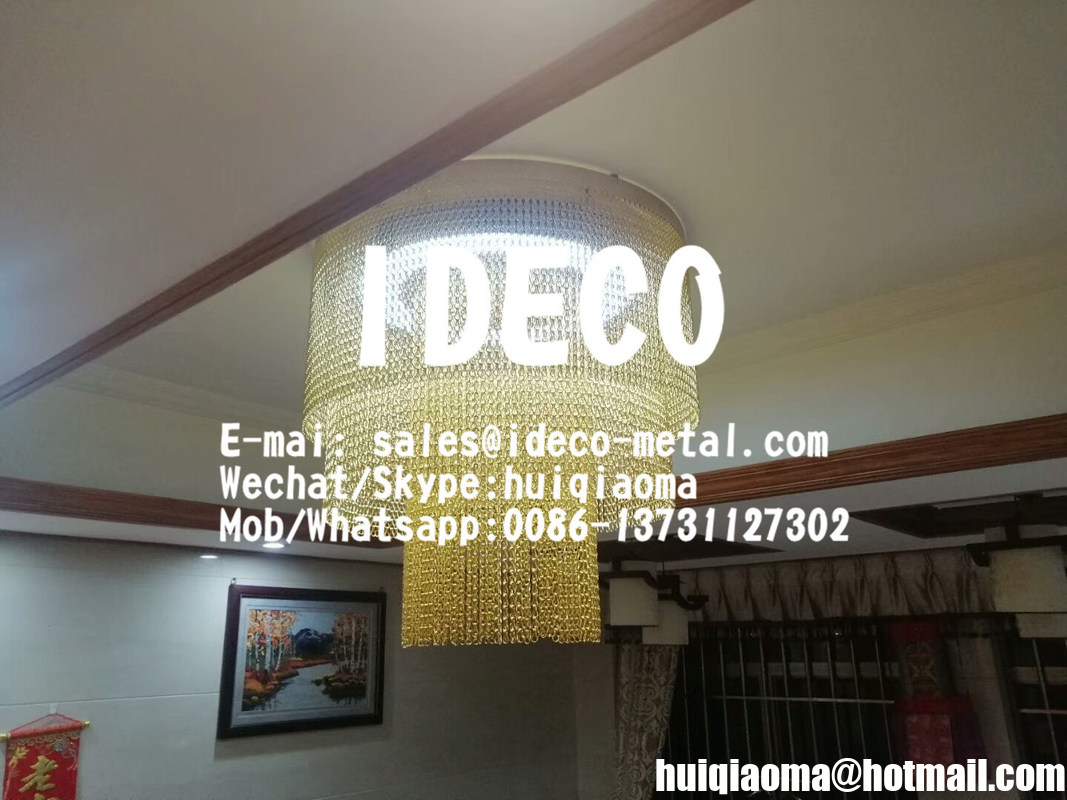 Anodised Aluminium Chain-Links Art Fabrics, Chain Artwork Screens ...