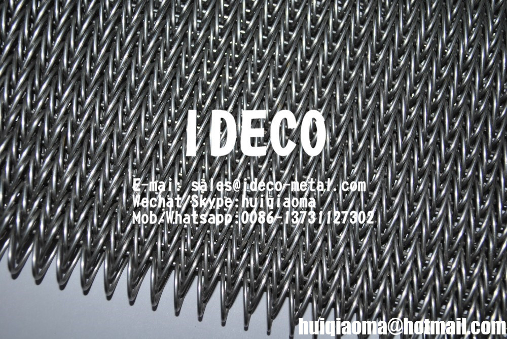 Herringbone Wire Mesh Belts, Compound Balanced Weave Belting, Metal ...