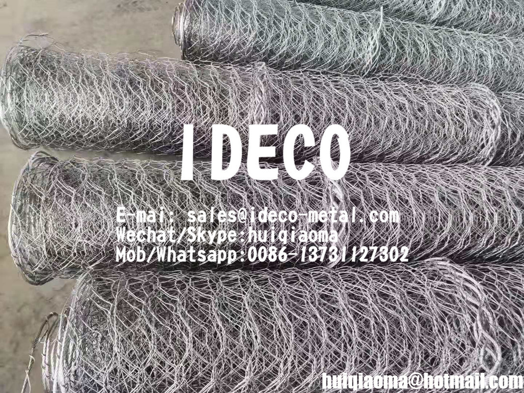 Steel Wire Rope Reinforced Double Twisted Hexagonal Mesh Rockfall ...