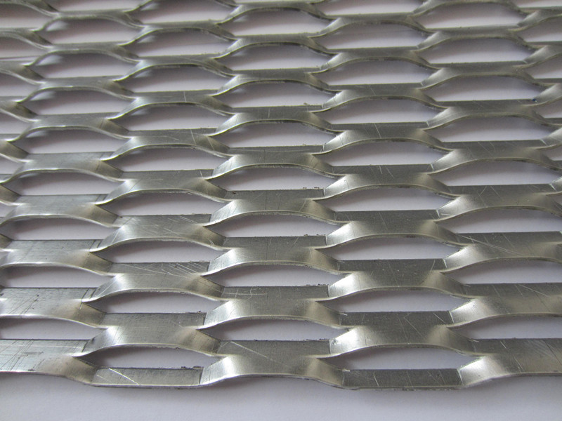 Louver Mesh Aluminum Expanded Metal,Mesh 76mx16mm,Strand 6.3mm