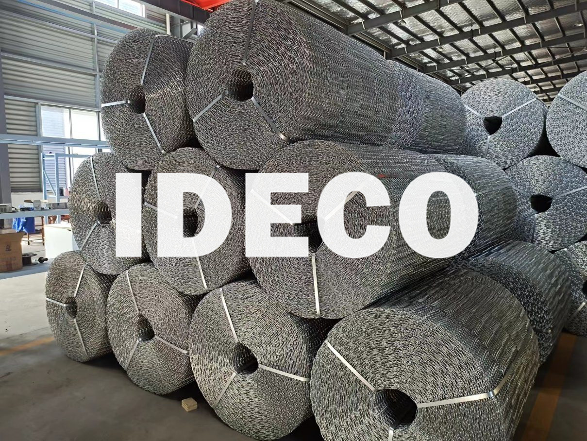 Pipe Coating Mesh, Galvanized Steel Pipe Winding mesh, Concrete Weight ...