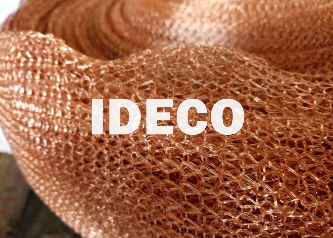 RFI and EMI Shielding Copper Mesh, Knitted Copper Wire Mesh, Copper ...