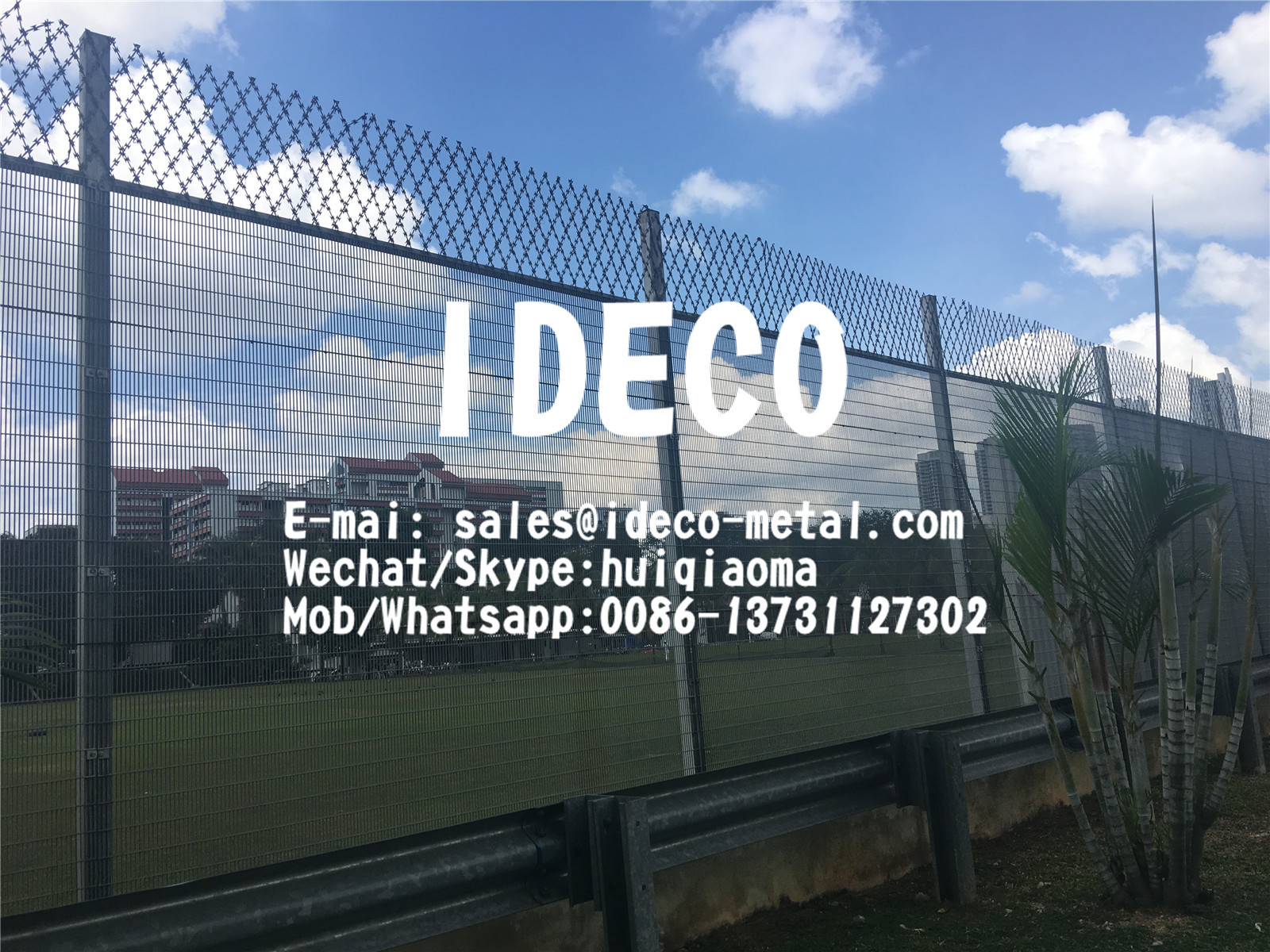Galvanized Welded Razor Strip Fence Tops, Razor Wire Mesh Wall Toppings ...