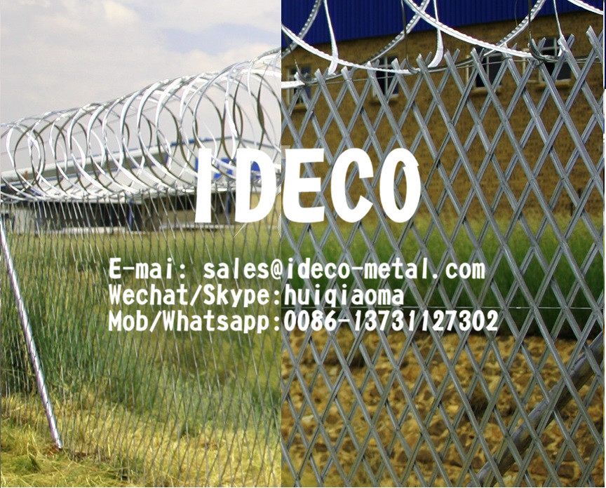 Welded Diamond Mesh Fencing, Tangle Wire Tape Security Fences, Tangle ...
