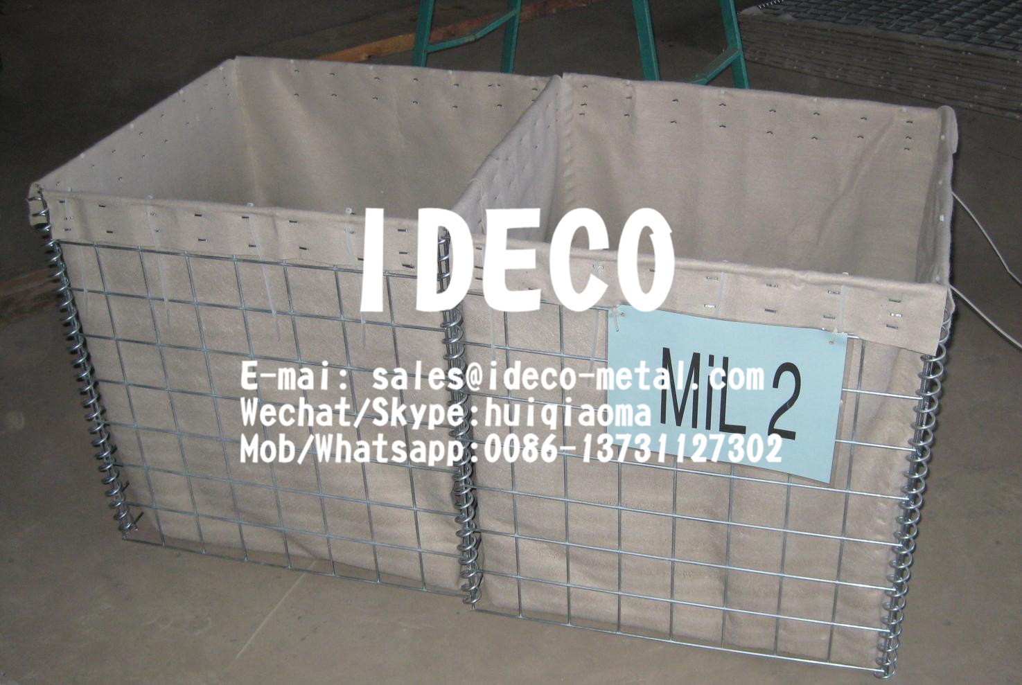 HESCO Bastion Gabion Barriers, HESCO Wire Mesh Container for Military ...