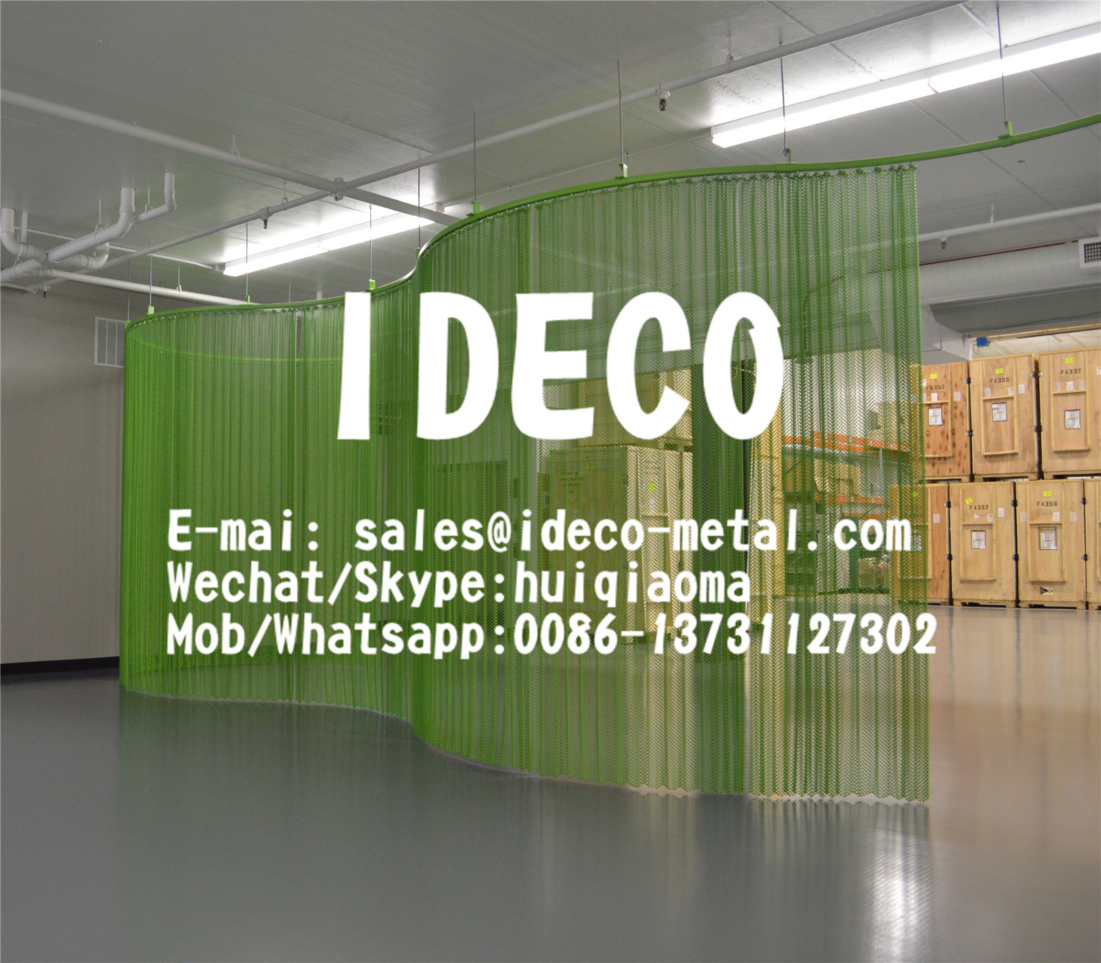 Metal Coil Drapery, Cascade Coil Drapery, Decorative Metal Coil ...