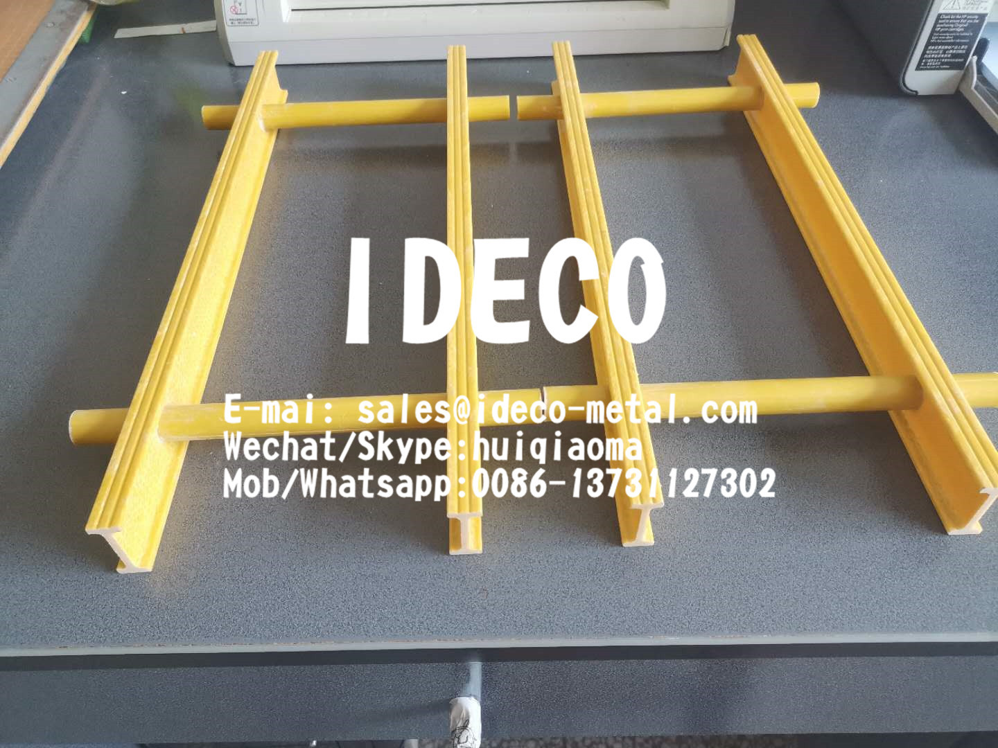 Vinylester Resin Fiberglass Grid Supports, Fiberglass Grating Deck ...