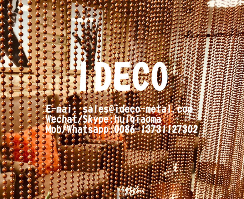 Metal Beaded Curtains, Ball Chain Curtain, Shimmer Screen, Door Beads ...