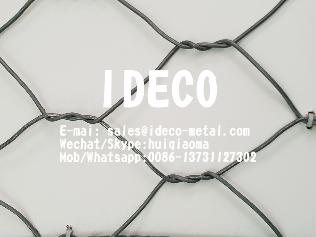 Double Twisted Hexagonal Wire Mesh Netting for Rockfall Protection ...